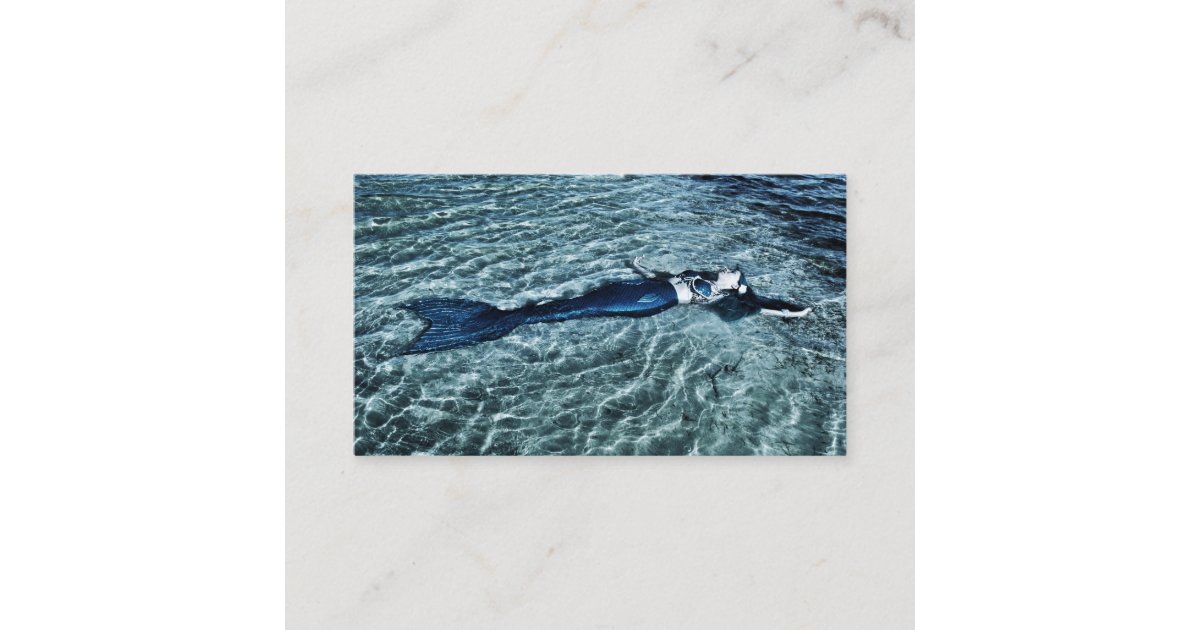 Saltwater Mermaid Enclosure Card | Zazzle