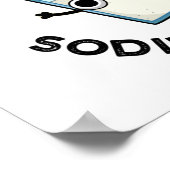 Salty Puns Are Sodium Funny Funny Chemistry Pun Poster | Zazzle