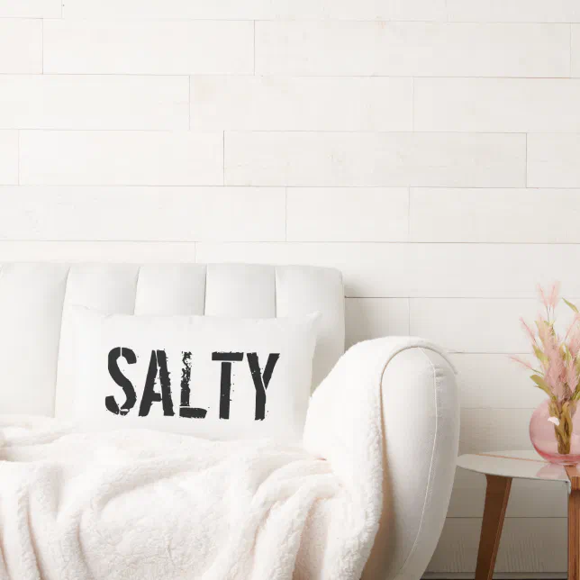 Salty / Sweet Lumbar Pillow | Zazzle