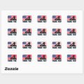 Salute Classic Round Sticker | Zazzle