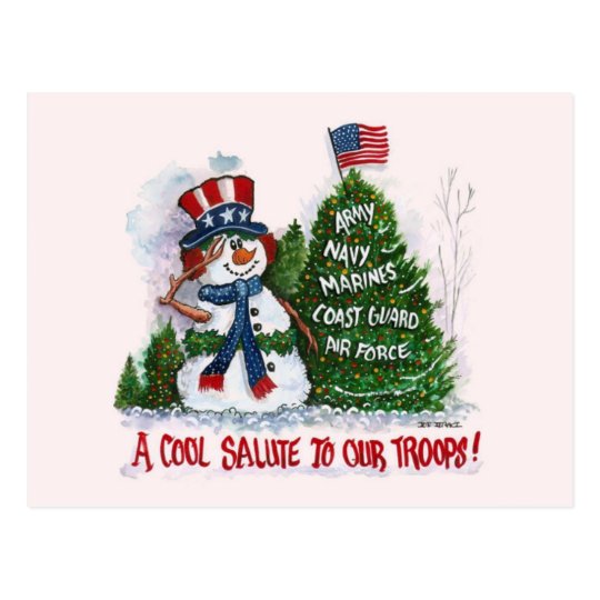 Salute Our Troops Postcard | Zazzle.com