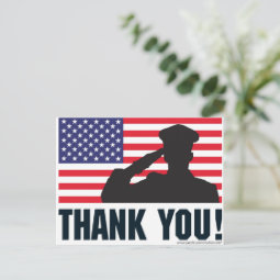Salute Postcard | Zazzle