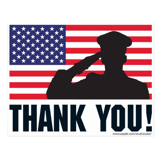 Salute Postcard | Zazzle.com