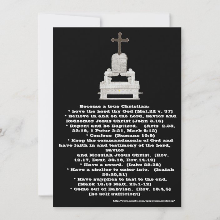 Salvation card | Zazzle.com