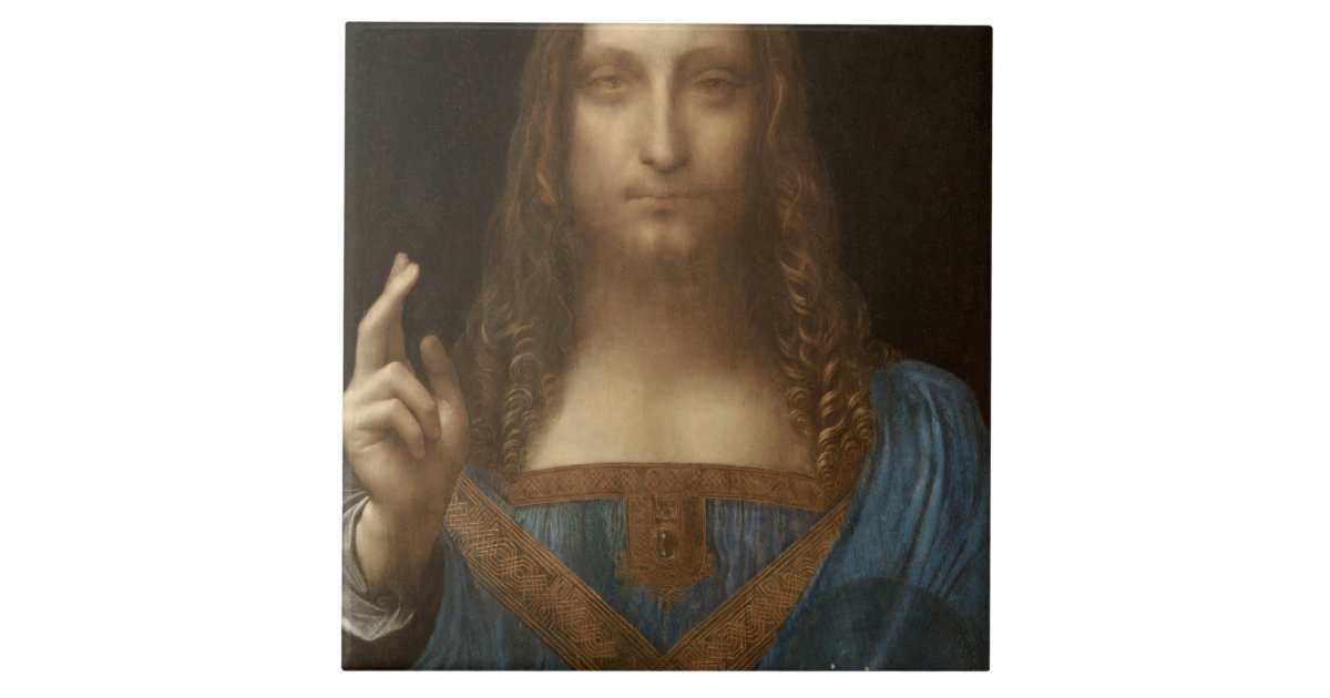 Salvator Mundi (Savior of the World) (da Vinci) Ceramic Tile | Zazzle