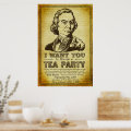 Sam Adams Tea Party Customizable Event Poster | Zazzle