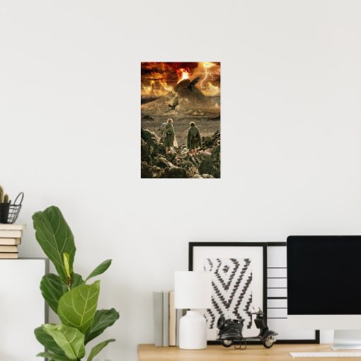 Sam and FRODO™ Approaching Mount Doom Poster | Zazzle