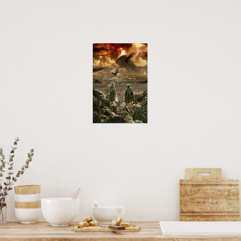 Sam and FRODO™ Approaching Mount Doom Poster | Zazzle