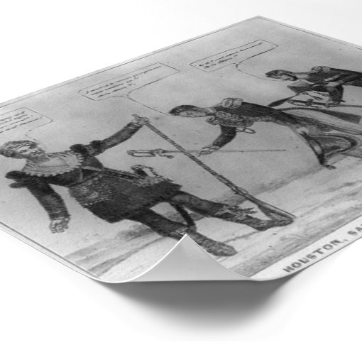 Sam Houston, Santa Anna, and Cos, 1836 Poster | Zazzle