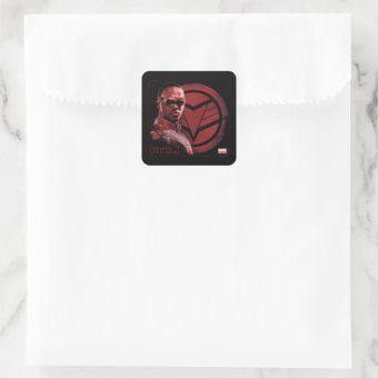 Sam Wilson A.K.A. The Falcon Square Sticker | Zazzle