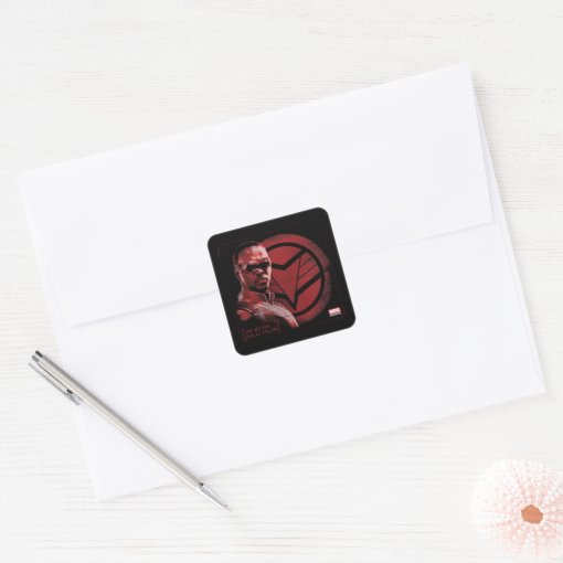 Sam Wilson A.K.A. The Falcon Square Sticker | Zazzle