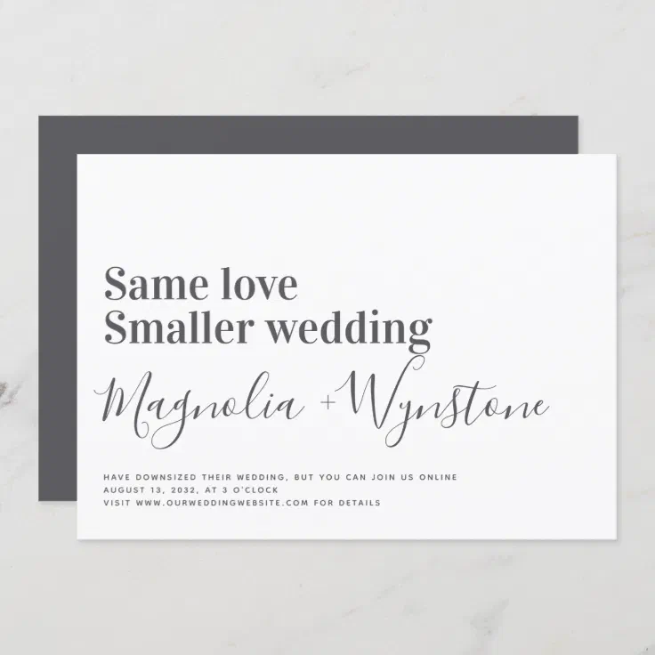 Same Love Smaller Wedding Invitation | Zazzle