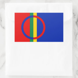 Sami Flag Rectangular Sticker | Zazzle
