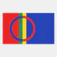 Sami Flag Rectangular Sticker | Zazzle
