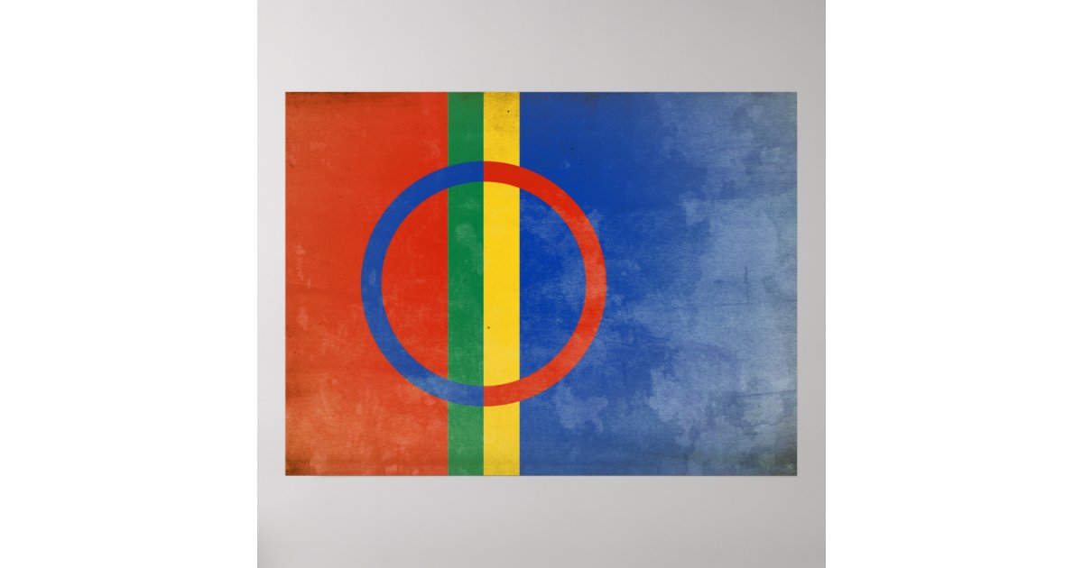 Sami people flag poster | Zazzle