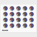 Sami Reindeer Saami National Animal Flag Classic Round Sticker | Zazzle