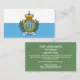Sammarinese Flag & Coat of Arms, San Marino Business Card | Zazzle