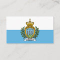 Sammarinese Flag & Coat of Arms, San Marino Business Card | Zazzle