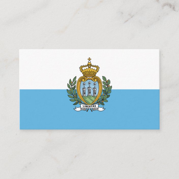 Sammarinese Flag, Flag of San Marino Business Card | Zazzle.com