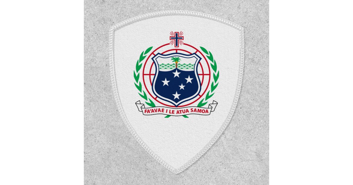 Samoa Coat of Arms, Samoa Patch | Zazzle