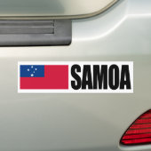Samoa Flag Bumper Sticker | Zazzle