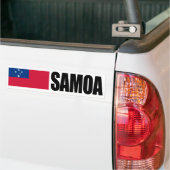 Samoa Flag Bumper Sticker | Zazzle