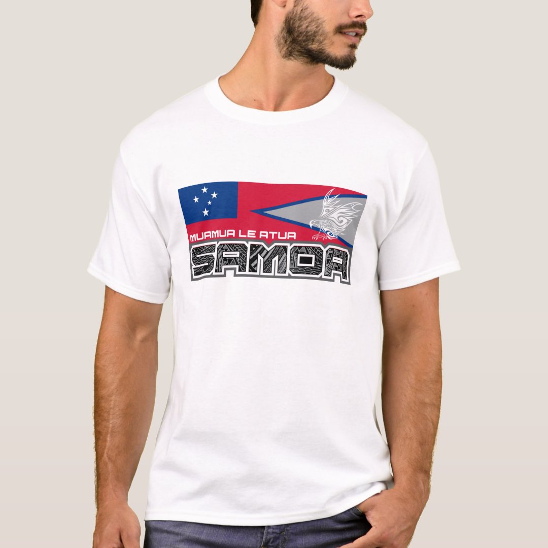 Samoa Muamua Le Atua - American Samoa / Samoa Flag T-Shirt | Zazzle