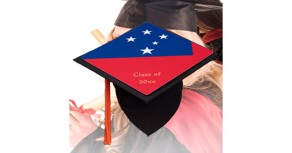 Samoa & Samoan Flag - Students / University Graduation Cap Topper | Zazzle