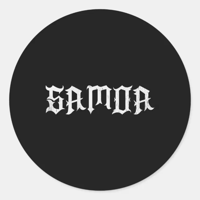 Samoa Samoan Pride Polynesian Classic Round Sticker | Zazzle