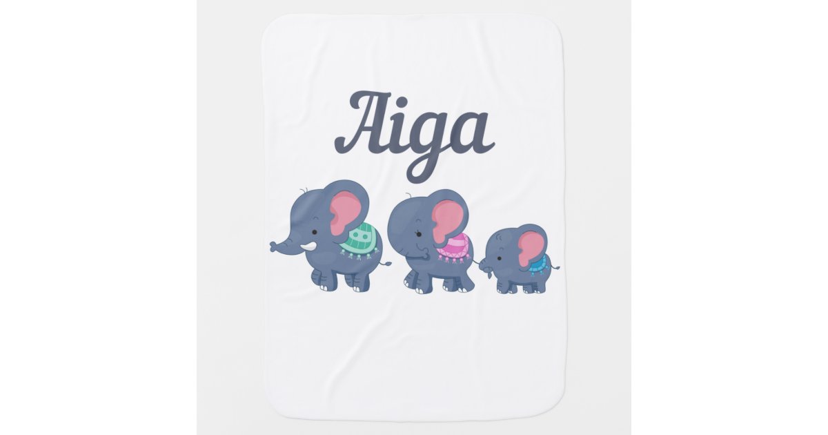 Samoan Elephant Aiga Baby Blanket | Zazzle