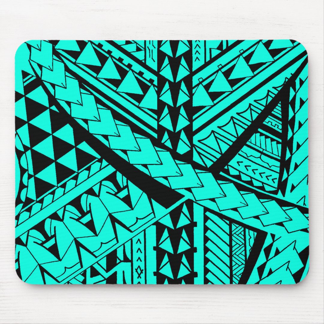 Samoan/Polynesian tribal shapes and symbols Mouse Pad | Zazzle