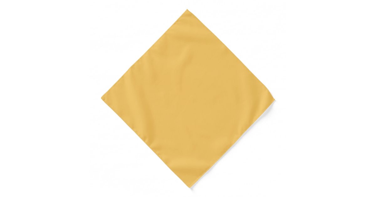 Samoan Sun Golden Yellow Solid Color Print, Sunny Bandana | Zazzle