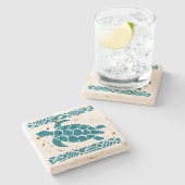 Samoan Tapa Hawaiian Tiki Bar Stone Coaters Stone Coaster | Zazzle