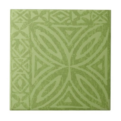 Samoan Tapa Polynesian Flower Tile Trivets | Zazzle