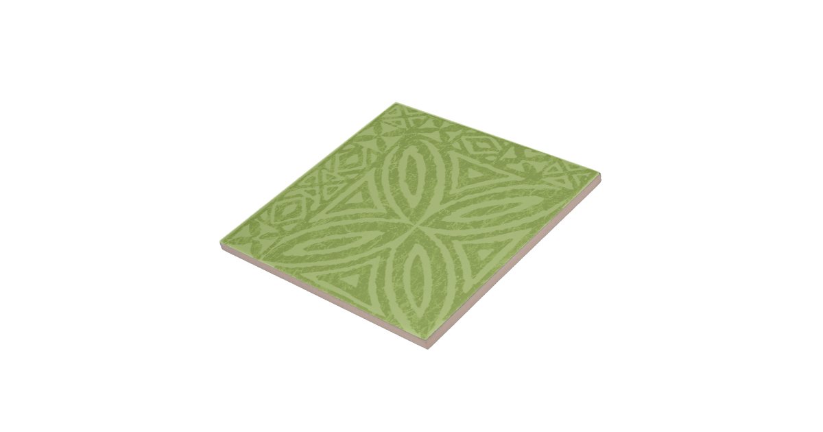 Samoan Tapa Polynesian Flower Tile Trivets | Zazzle