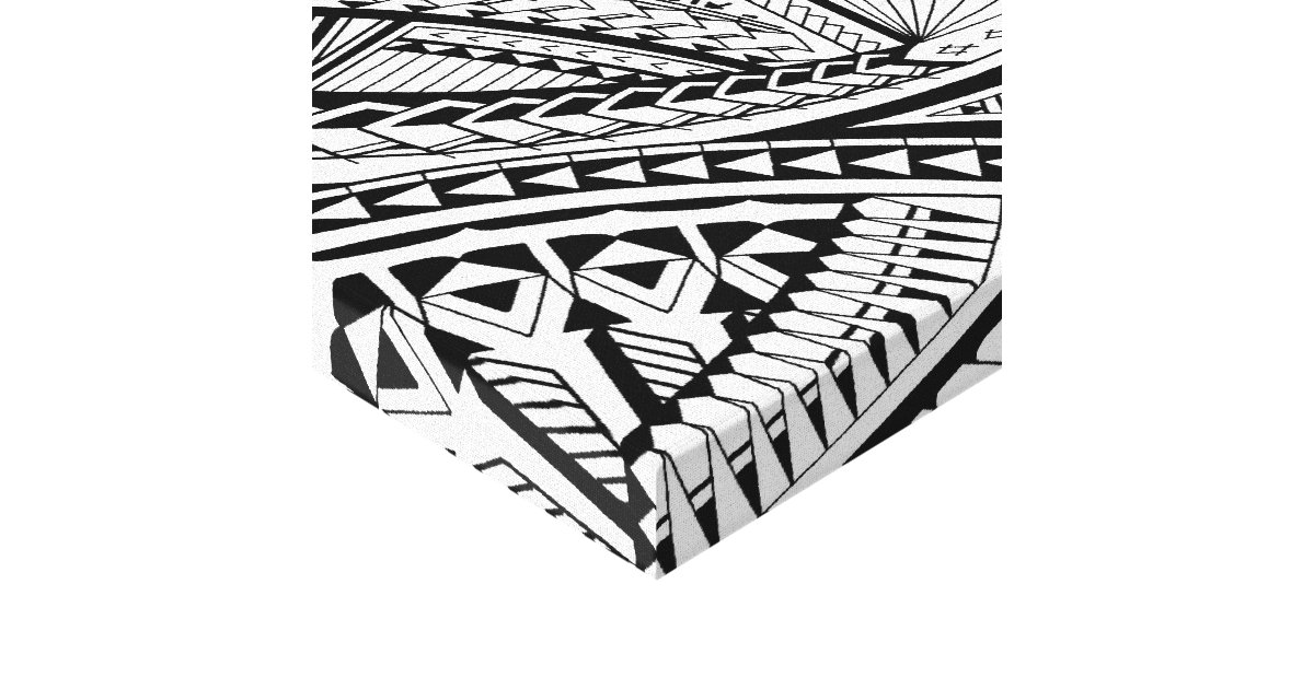 Samoan tribal tattoo art canvas print | Zazzle.com