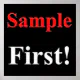 Sample First Poster Matte | Zazzle