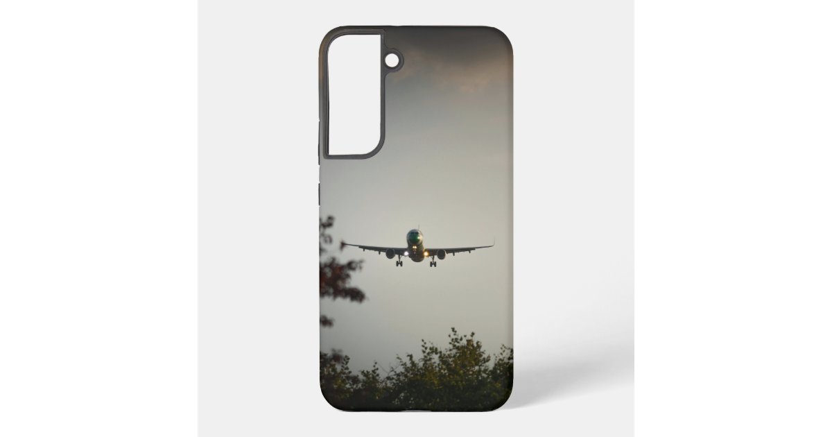 Samsung Galaxy S22+ Cases with Airplane Blue Sky | Zazzle
