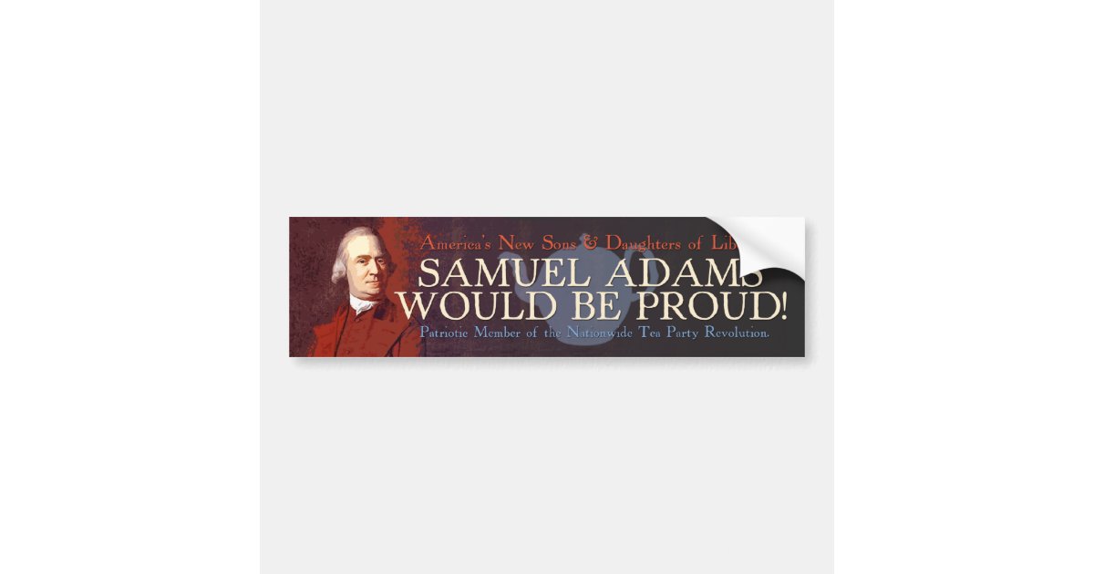 Samuel Adams bumper sticker | Zazzle