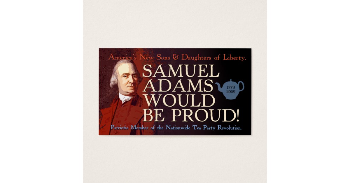 Samuel Adams business card | Zazzle