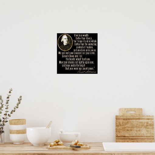 Samuel Adams Quote Poster | Zazzle