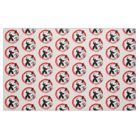 SAMURAI WARRIOR FABRIC | Zazzle