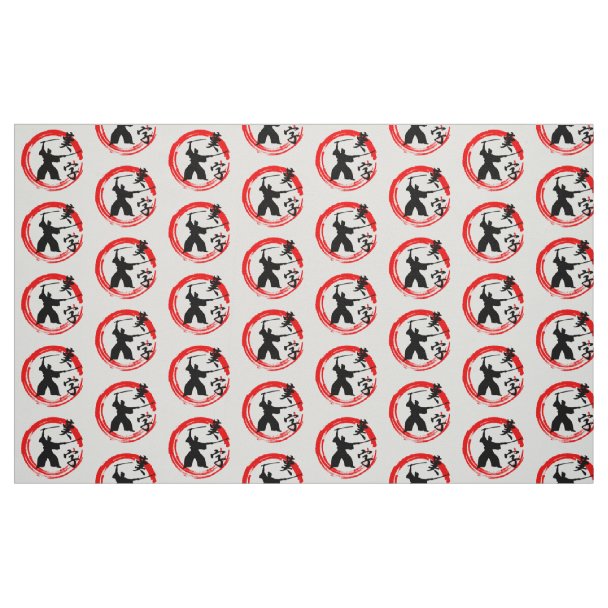 SAMURAI WARRIOR FABRIC | Zazzle