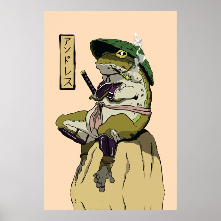 Samurai Frog Poster | Zazzle