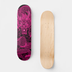 Samurai Girl One Pink Element Custom Pro Deck | Zazzle