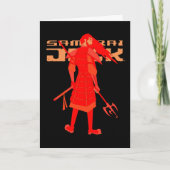 Samurai Jack Red Warrior Graphic Card | Zazzle