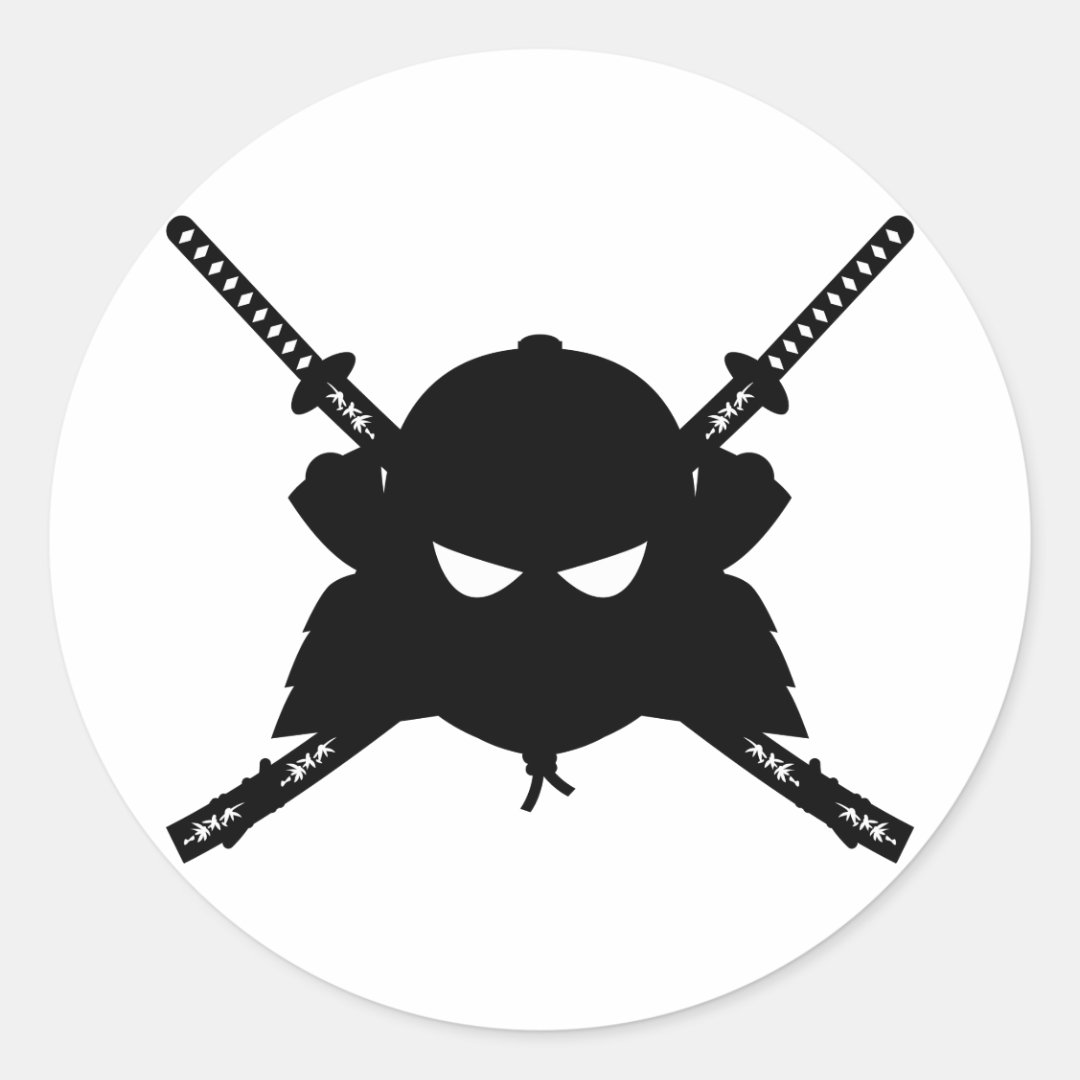 Samurai & Katana Swords Sticker | Zazzle