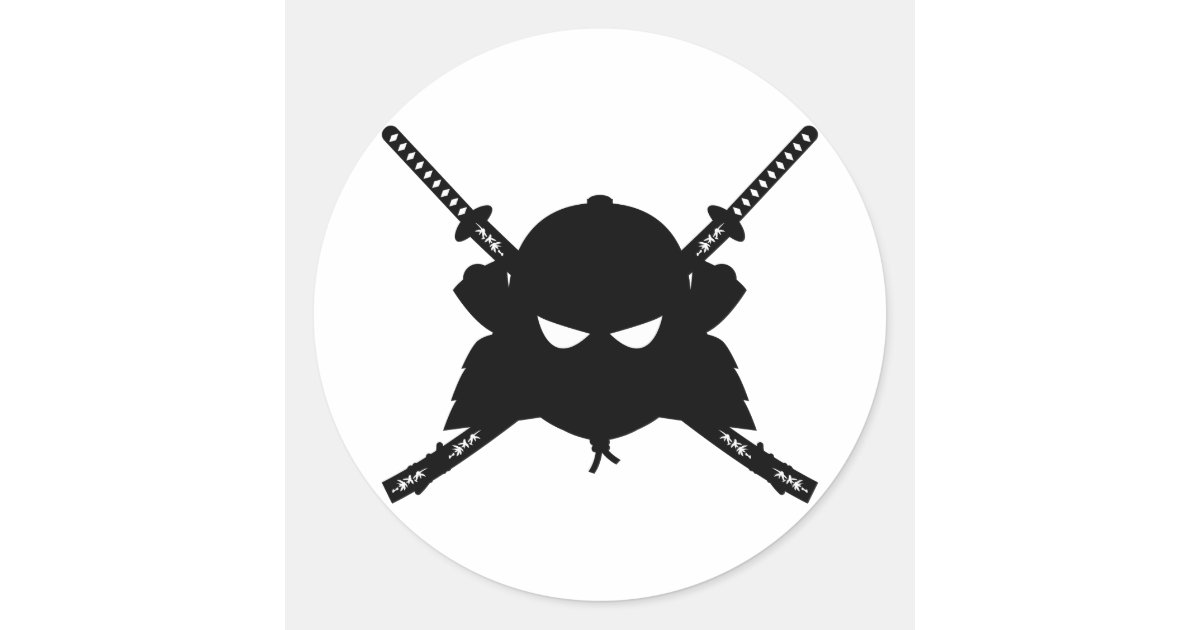 Samurai & Katana Swords Sticker | Zazzle