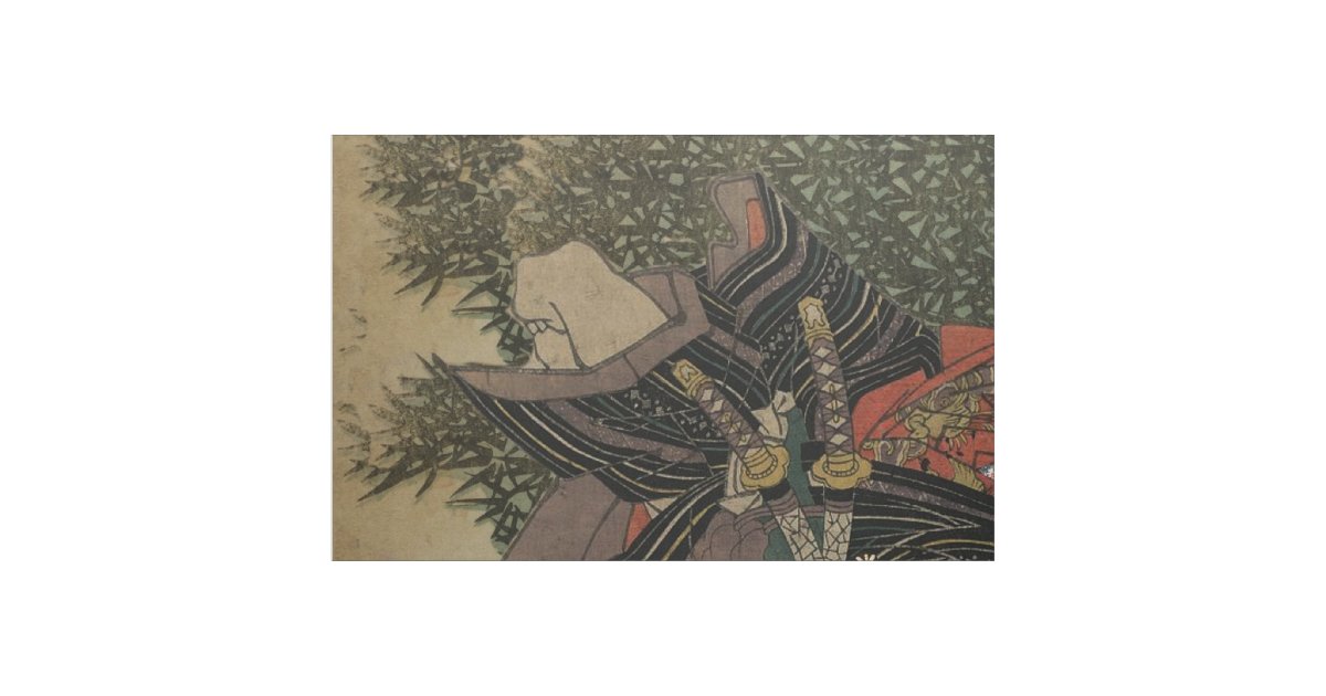 SAMURAI WARRIOR FABRIC | Zazzle