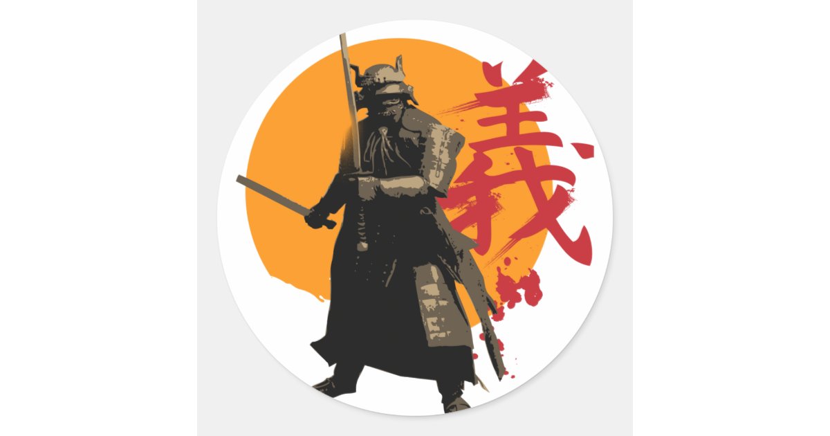 Samurai Warrior Sticker | Zazzle